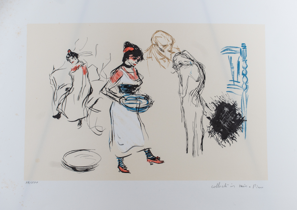 Etude de Personnages Signed Litho - GSG